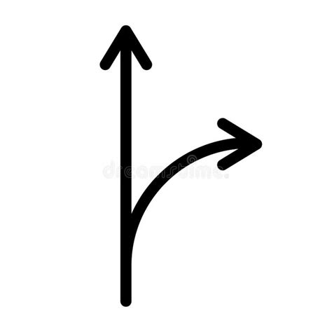 Split Arrow Sign Branching Way Stock Vector Illustration Of Arrow Opportunity 373345893