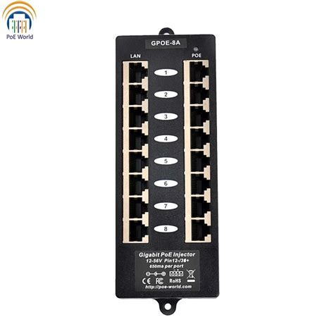 Mode B Gigabit Poe Injector 1000mbps Poe Patch Pan Grandado