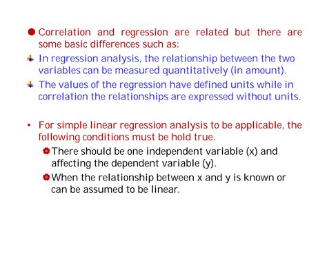 Correlation And Regression In Analysispdf