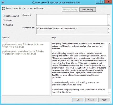 How To Disable BitLocker With Group Policy Sysops