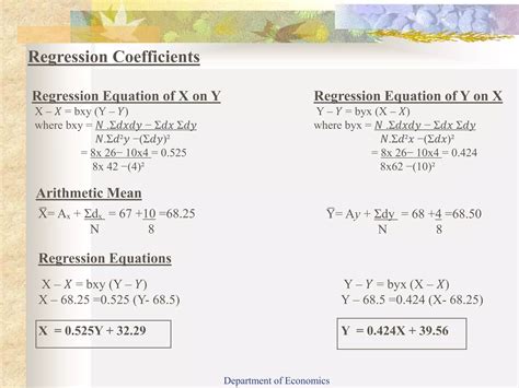 simple linear regression ppt physics science