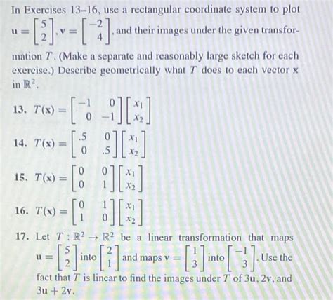 Solved In Exercises 13 16 Use A Rectangular Coordinate