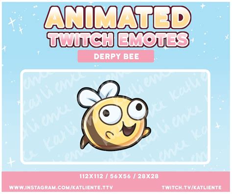 Animated Kawaii Bee Derpy Funny Meme Laughing Emote Twitch Discord