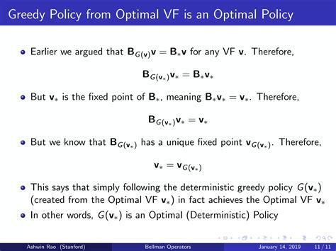 Understanding Dynamic Programming Through Bellman Operators Ppt