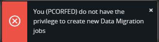 Can T Create A Migration Job IFS Community