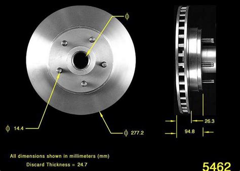 Lincoln Continental Disc Brake Rotor And Hub Assembly