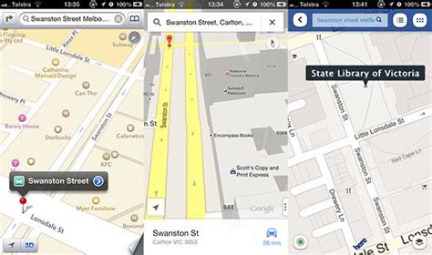IOS Maps Showdown Apple Maps Google Maps And Nokia HERE Compared