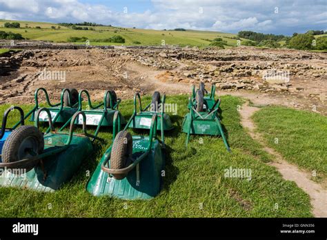 Northumberland England Uk Vindolanda Roman Fort Current Excavations