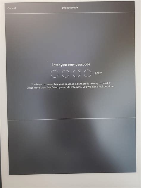passcode issue r remarkabletablet