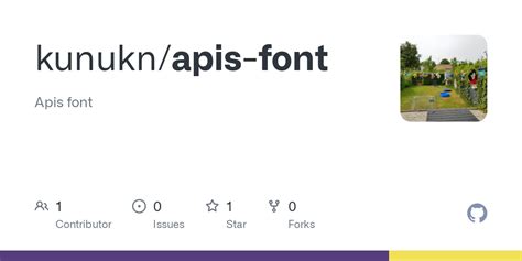 Github Kunukn Apis Font Apis Font