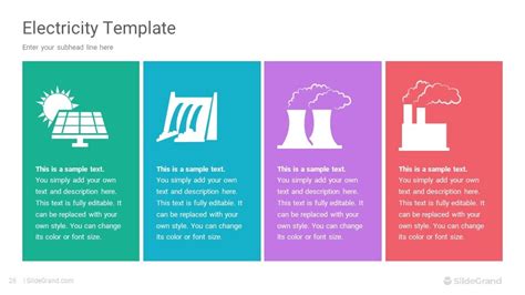 Electricity PowerPoint Presentation Template Design SlideGrand
