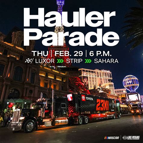 Nascar Hauler Parade Returns To Light Up The Strip Feb 29 News Las Vegas Motor Speedway