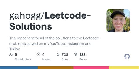 Github Gahoggleetcode Solutions The Repository For All Of The