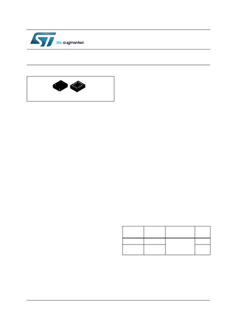 Lsm6ds3 Datasheet 1 100 Pages Stmicroelectronics Always On 3d