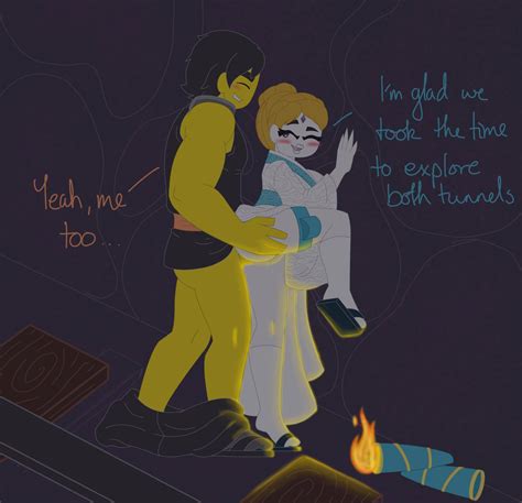 Rule 34 Cave Cole Ninjago Duchess Pixal Lego Looking At Another