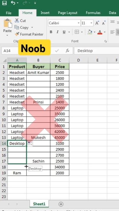 😱advance Excel Amazing Tricks Exceltutorial Shorts Youtube