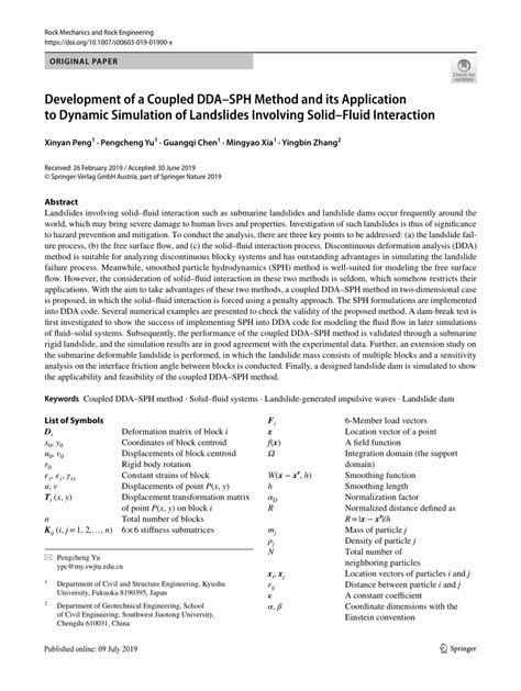 Pdf Development Of A Coupled Ddasph Method And Its Application To Dynamic Simulation Of