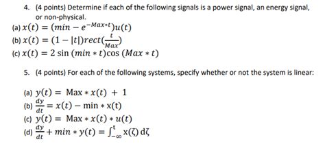 Solved Points Determine If Each Of The Following Chegg