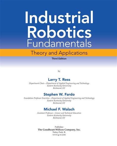 industrial robotics fundamentals theory and applications 3rd edition
