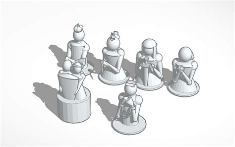 3d Design Mage Chess Tinkercad