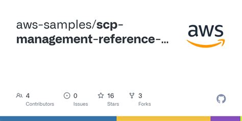GitHub Aws Samples Scp Management Reference Architecture