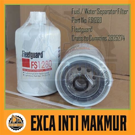 Fs Water Separator Filter Fs1280 Fuel Filter Fleetguard Fs1280 3925274