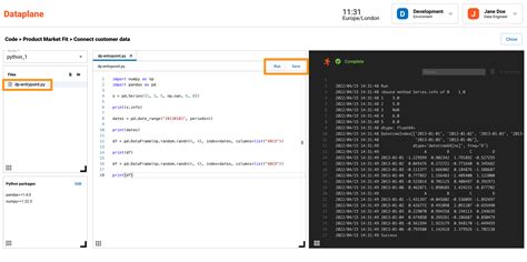 create a data pipeline dataplane