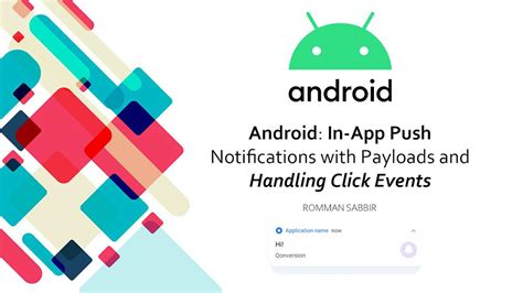 in app push notifications and handling click events romman sabbir