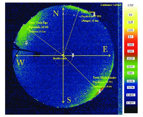 Luminance Map Measured From The Bezděz Castle Download Scientific Diagram