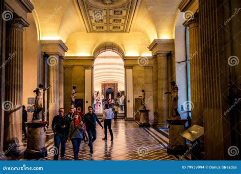 Louvre Museum Interior Editorial Stock Image Image Of Capital 79939994