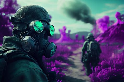 Premium Photo A Long Landscape Shot Of Radioactive Mutants Coming