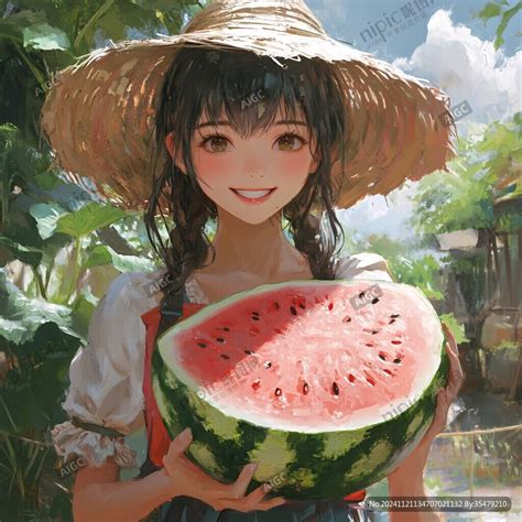 Ai创作图桃桃西瓜 农家女孩摘西瓜 西瓜浅夏 西瓜拟人 原创西瓜水果拟人 西瓜妖妖 吃瓜群众吃瓜少年少女 捧西瓜女孩绘画 吃西瓜超甜深红色 抱大西瓜 西瓜妹 吃西瓜招募 卖西瓜去 开心的抱着