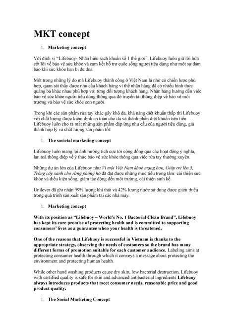 MKT Concept Principle Of Marketing Studocu