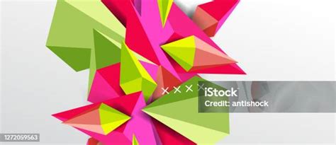 3d 낮은 폴리 추상 적 모양 배경 벡터 일러스트레이션 0명에 대한 스톡 벡터 아트 및 기타 이미지 0명 3차원 형태 기하 도형 Istock