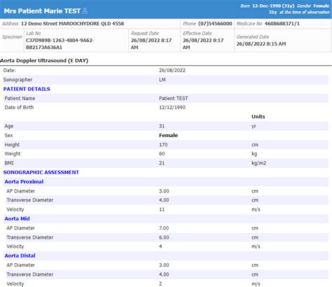 Aorta Doppler Ultrasound Knowledgebase Medical Objects Knowledgebase