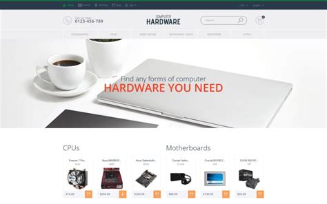 Computer Hardware Prestashop Theme 57930 Templatemonster