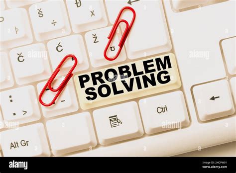 hand writing sign problem solving business concept having a good