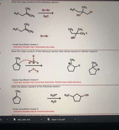 Solved Draw the major product of the following reaction. CH3 | Chegg.com