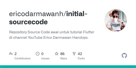 Github Ericodarmawanhinitial Sourcecode Repository Source Code Awal Untuk Tutorial Flutter
