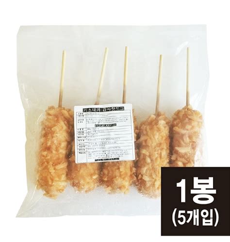 자이언트 카스테라 감자핫도그 650g130gx5개입 부드러운 튀김반죽 티몬