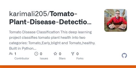 Github Karimali205tomato Plant Disease Detection Using Deep Learning