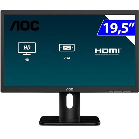 Monitor Led 195 Polegadas Widescreen Antirreflexo 20e1h Aoc Monitor