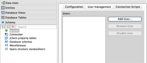 Using Database Authentication Chemaxon Docs