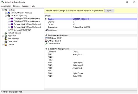 error in connecting vector vn 1630a with directly using labview ni