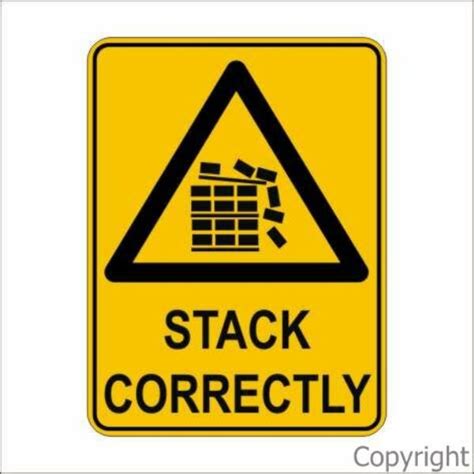 Warning Stack Correctly Sign