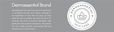 Dermassential Dermassential Is A Skin Care Range Locally Sourced With African Oils Its