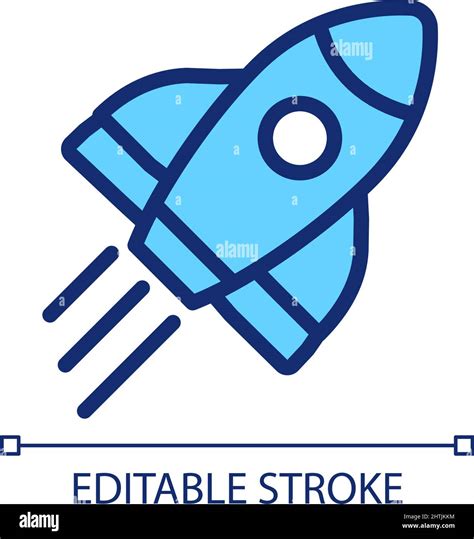 Rocket Pixel Perfect Rgb Color Icon Stock Vector Image And Art Alamy