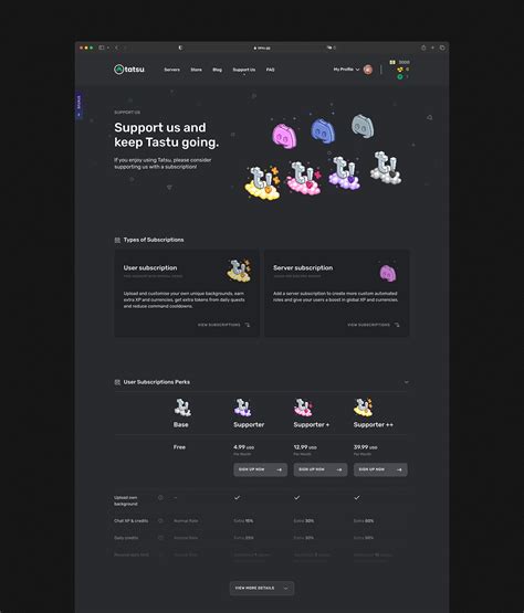 Tatsu Discord Bot Dashboard On Behance