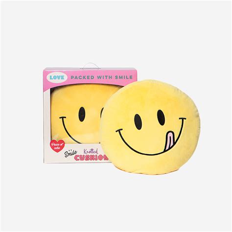 노티드 스마일 빅 쿠션 옐로우 Knotted Kream