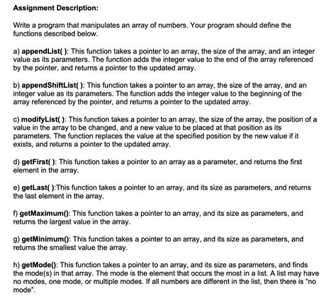 Solved Assignment Description Write A Program That Chegg